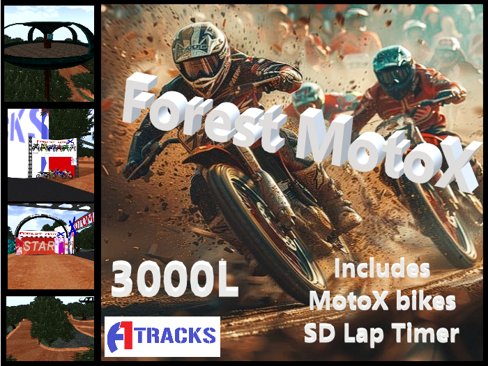 Second Life Marketplace - A1 Tracks Forest MotoX